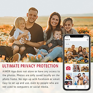AEEZO Frameo 9 Inch WiFi Digital Picture Frame, IPS Touch Screen Smart Digital Photo Frame with 16GB Storage, Easy Setup to Share Moments Instantly via Frameo APP, Auto-Rotate, Wall Mountable (White)