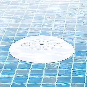 Qinlorgo Easy to Install and Replace Floor Drain, Swimming Pool Drainer, Abs Material Filter Type Sturdy Home for Swimming Pool Use Garden(1.5 inch)
