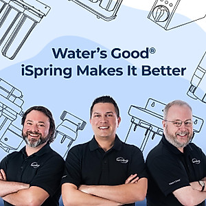 iSpring UVF8 LED UV Water Filter, Add-on Kit for Under Sink Water Filtration Systems, Mercury-Free, Stainless Steel