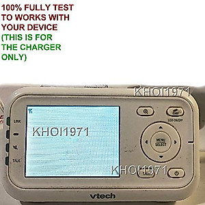 KHOI1971 Wall Charger AC Adapter Power Cable Cord Compatible with VM3252-2 VM3252 VTech Digital Video Baby Monitor 2.8-in. LCD Charger AC Adapter NOT Created or Sold by VTECH