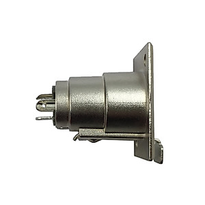 CERRXIAN XLR 3 Pin Female Jack Socket Keystone Wall Plate Panel Mount Audio Microphone Connector Adapter Converter (2-Pack)