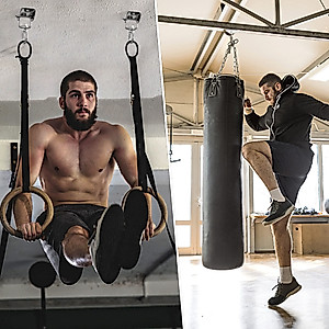 Aisto Heavy Duty Swing Hangers for Wooden Sets 2000 LB Capacity Hammock Hanger 360 Swivel Stainless Steel Swing Hardware Accessories 2 Packs for Porch Playground Yoga Heavy Bag