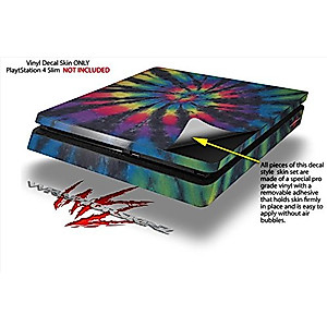 Tie Dye Swirl 105 - Decal Style Skin fits Sony PlayStation 4 Slim Gaming Console