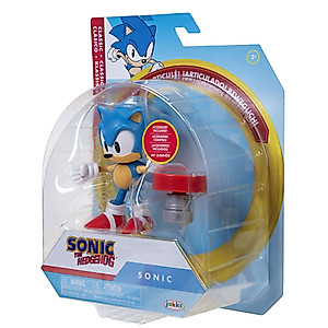 Sonic 4"- Classic Sonic w/Spring- Wave 4 (Online) Articulated