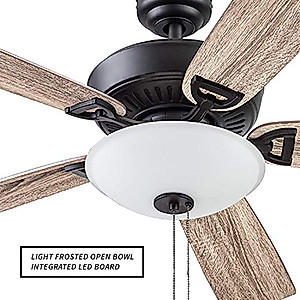 Portage Bay 51446 Montlake Ceiling Fan, 52, Bronze