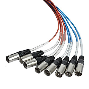 Seismic Audio SADROP-8x50 8 Channel Drop Snake Cable, 50-Feet Pro Audio Sub Snake