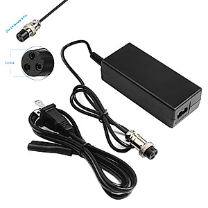 TREE.NB 24V 2A Electric Battery Charger for Mini Chopper Sunl City Express Razor CC2420 E100 E125 E150 E175 E200 E225S E300 E325S E500 MX350 PR200 Pocket Mod Rocket