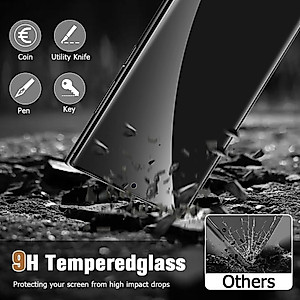 Audins [2+2 Pack Galaxy Note 10 Screen Protector, 9H Tempered Glass with Camera Lens Protector, Ultrasonic Fingerprint Support, 3D Curved, HD Clear Scratch Resistant for Samsung Galaxy Note 10 5G