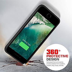Battery Case for iPhone 6 Plus / 7 Plus / 8 Plus, 8500mAh Portable Battery Pack Rechargeable Protective Smart Battery Case for iPhone 6 Plus / 7 Plus / 8 Plus External 5.5 inch Charging Case - Black