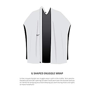 Beautyrest Reversible Sherpa to Fleece Electric Wrap Poncho Blanket Shawl Wearable, Auto Shut Off, Virtually Zero EMF, Multi Heat Setting, UL Certified, Machine Washable, Tan 50" x 64"