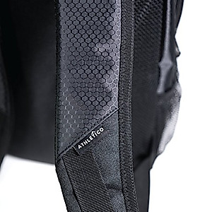 Athletico Youth Soccer Bag - Soccer Backpack & Bags for Basketball, Volleyball & Football | Includes Separate Cleat and Ball Compartment (Black)