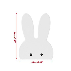 zgs78hh Cute Bunny Hook, Wooden Clothes Hanger, Wall Decor Children Bedroom Pendant