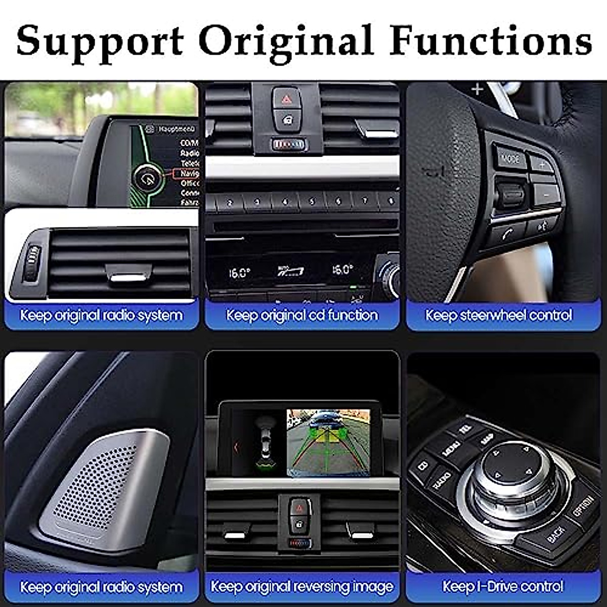 NAVIVOX Car Radio Stereo 8.8'' Android 11 Qualcomm 8-core 4GB+64GB Carplay Screen for BMW 5 Series E60/E61/E63/E64 CIC System Android Auto Display