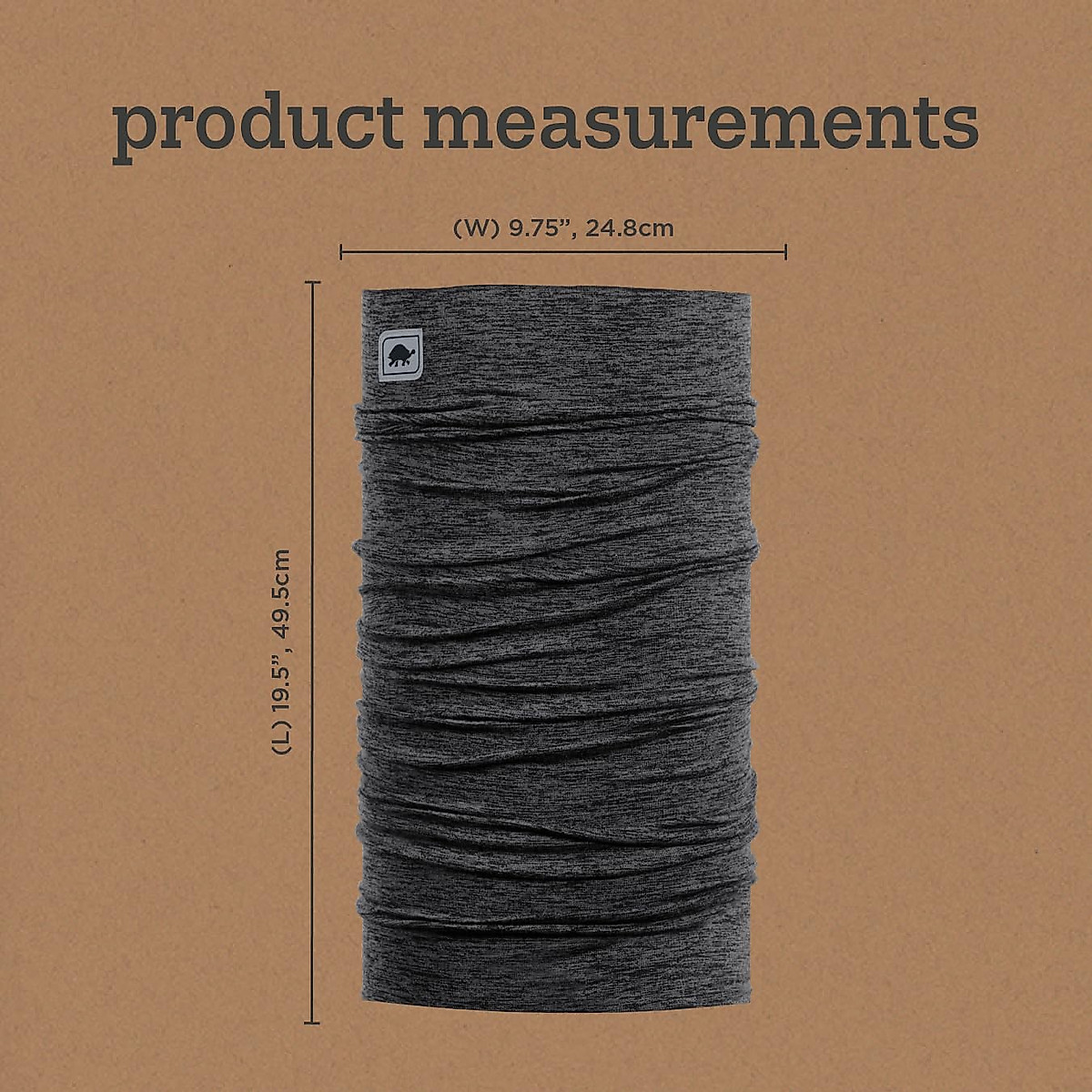 Turtle Fur Stria Totally Tubular Neck Gaiter, UPF 50+, Multifunctional Headwear, 10+ Ways to Wear, Eclipse