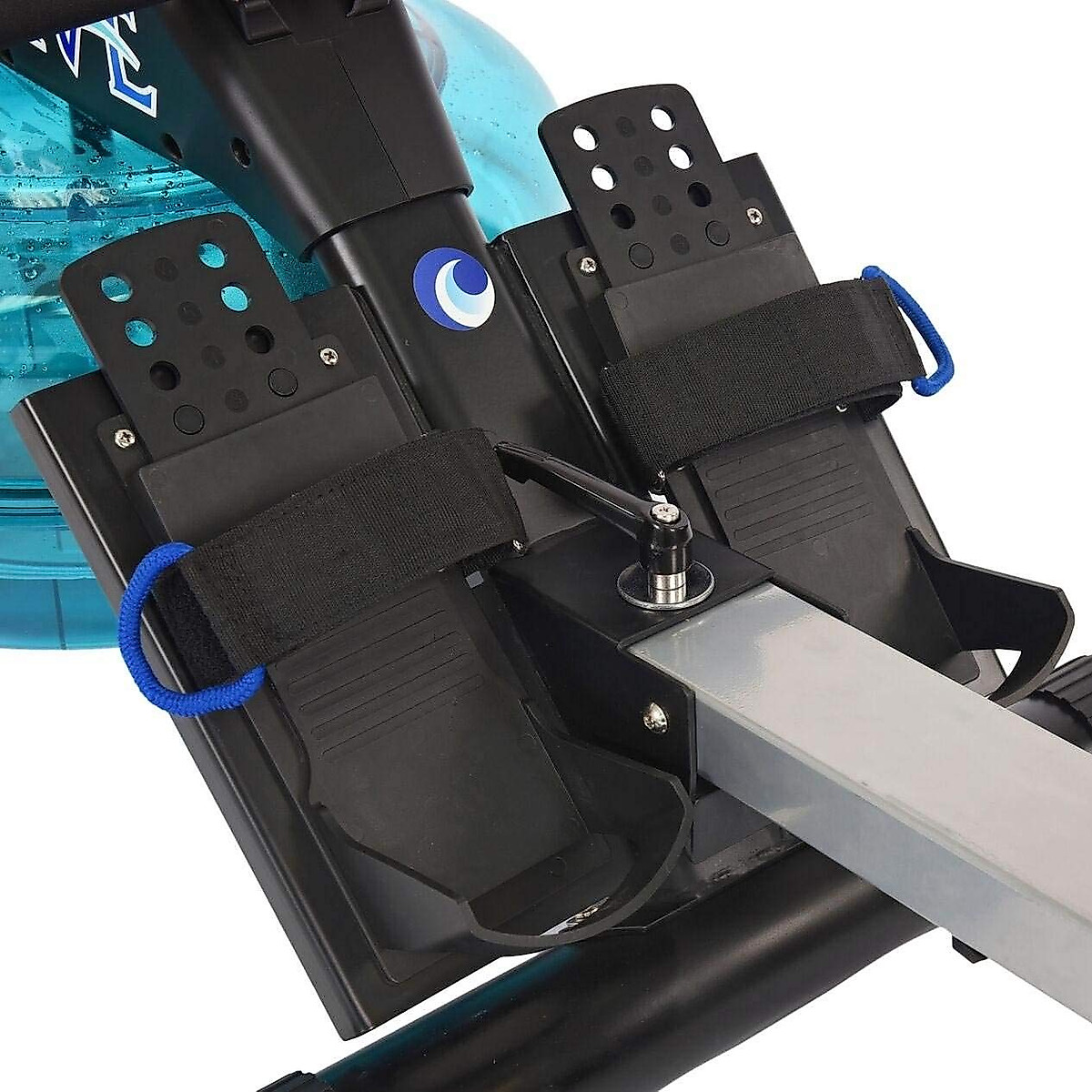 Stamina Elite Wave Water Rowing Machine Foldable Rower w/ Fitness Coaching App, No Subscription Required - Wireless Heart Rate Monitor Included - Rowing Machines for Home Use