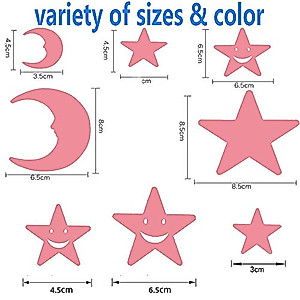 Stars Stickers for Ceiling, Adhesive 200PCS 3D Glowing Stars,Luminous Stars Stickers for Kids Bedroom Decor,Wall Stickers (Stars)