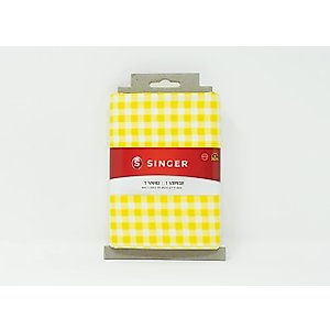 Singer Fabrics, 100% Cotton, Yellow Plaid, 1 Yard Cut