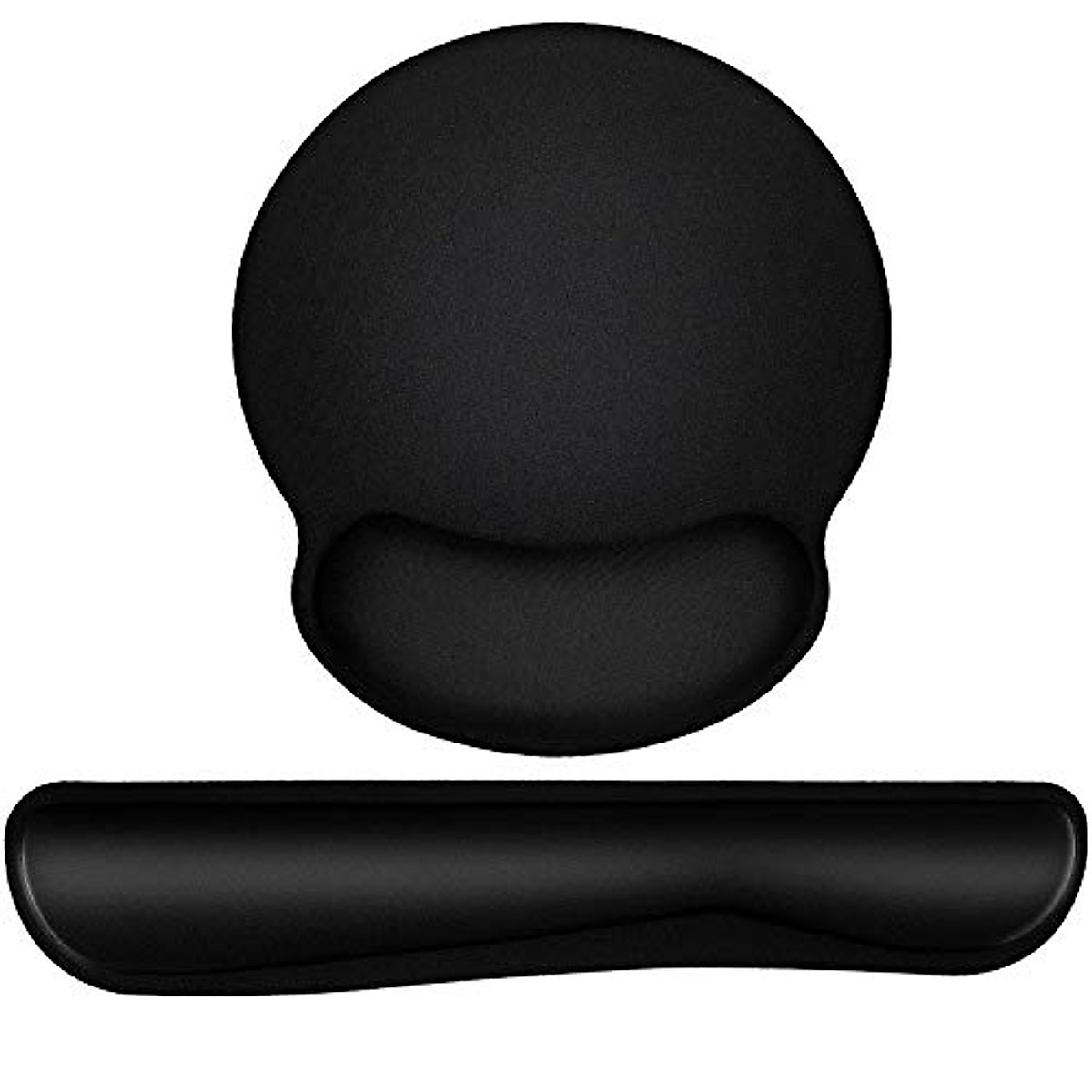 Ergonomic Mouse Pad with Wrist Support, Premium Memory Foam Keyboard Wrist Support Bar and Mouse Wrist Rest Pads Set- for Comfortable Typing &Wrist Pain Relief Mouse Pad with Wrist Support Bar