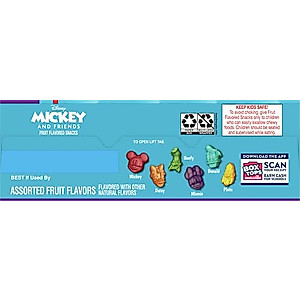 Mickey & Friends Fruit Flavored Snacks, Treat Pouches, Value Pack, 22 ct