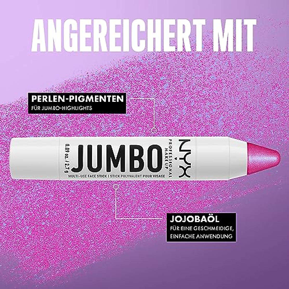 NYX PROFESSIONAL MAKEUP, Jumbo Multi-Use Face Highlighter Stick - Vanilla Ice Cream