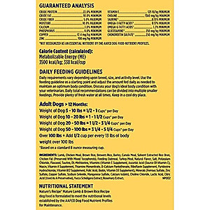 Nature′s Recipe Dry Dog Food, Mature Lamb & Brown Rice Recipe, 24 lb. Bag