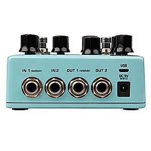 NUX Duotime Stereo Delay Pedal with Independent Time,Analog Delay,Tape Echo,Digital Delay,Modulation Delay and Verb Delay