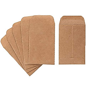 Coin And Small Parts Envelopes 500 Pack 2.25"x 3.5" With Gummed Flap For Homes And Office Use (500 Pack)