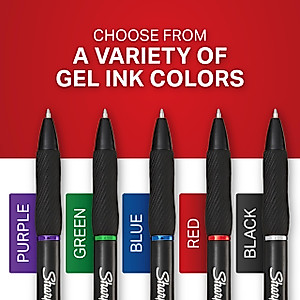 SHARPIE S-Gel, Gel Pens, Medium Point (0.7mm), Blue Ink Gel Pen, 4 Count