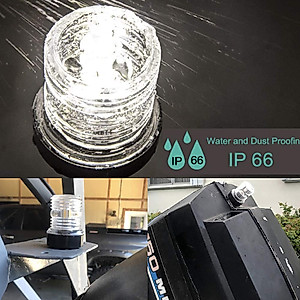 LYCAEA 3 Nautical Mile Boat All Around LED Anchor 360 Degree Navigation Light, 10-24 VDC