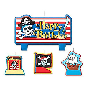 Pirate's Treasure Birthday Candle Set