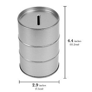 Linkidea Safety Razor Blade Disposal Container Box, Metal Razor Disposal Case Safe Bank for Storing Used Wasted Blades (Silver)