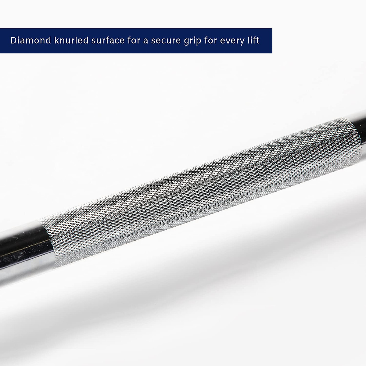 Titan Fitness Olympic Bar 60-in. Chrome Non Rackable Heavy Duty