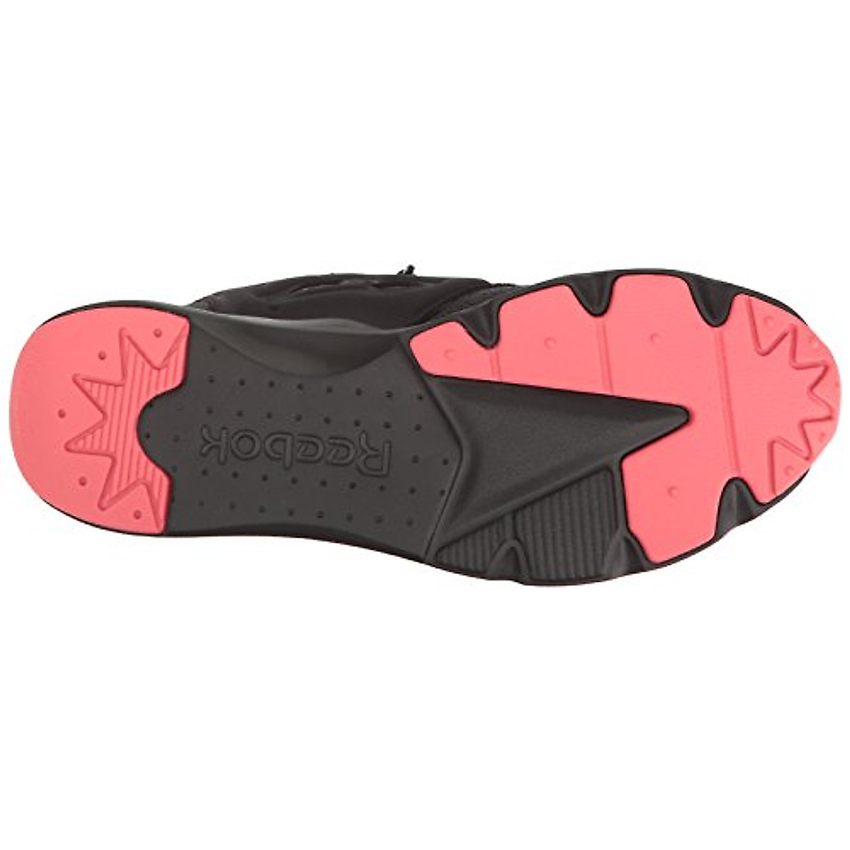 Reebok Women's Furylite Sole Running Shoe, Black/Gravel/Fire Coral, 5 M US