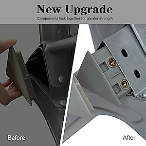 Kinfant 3-Seat Waiting Room Chair - Metal Waiting Area Bench Guest Reception Chairs with Armrests, PU Leather Waiting Room Furniture for Office, Airport, Black