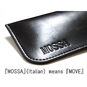 M-world Leather-Tone, Slip in, Slim Soft-case, Eye Glasses Case (Black