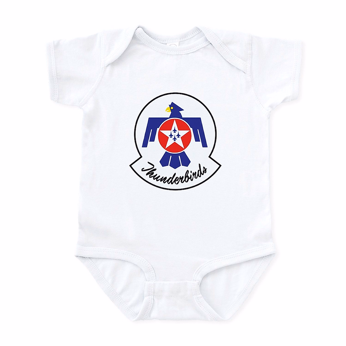 CafePress U.S. Air Force Thunderbirds Baby Light Bodysuit Cute Infant Bodysuit Baby Romper Cloud White