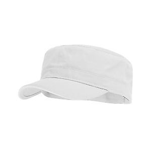 NYFASHION101 Fashionable Solid Color Unisex Adjustable Strap Cadet Cap, White