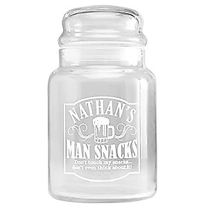 Let's Make Memories Personalized Snacks for Him Treat Jar - for Dad - Candy Jar