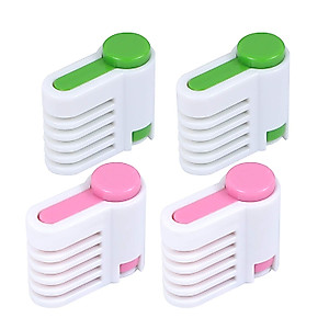 AUEAR, 2 Sets DIY Cake Leveler Slicer Adjustable Bread Cutter 5 Layers for Bread Toast Cake Kitchen Fixator Tool
