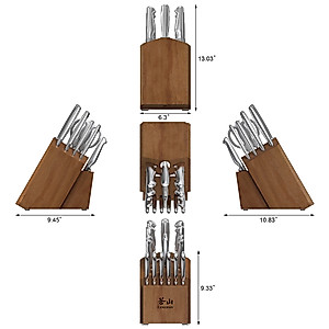 Cangshan Sanford Series 1027051 German Steel 17-Piece Knife Block Set