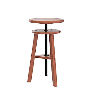 VISWIN 19"-26" H Wooden Adjustable Height Stool, Beech Wood Artist Stool for Drafting Table, Painting Stool for Artists, Adults, Wood Chair for Bar, Kitchen, Home Use, Office, Studio