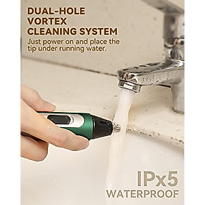 unibono Ear and Nose Hair Trimmer, Dual-Hole Vortex Cleaning System Facial Hair Grooming Kit Include Rechargeable Eyebrow Trimmer & Facial Hair Removal Shaver Stocking Stuffers Gifts for Men Women