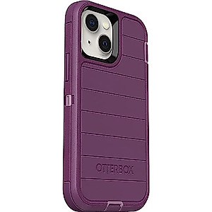 OtterBox Defender Series Rugged Case for iPhone 13 Mini & iPhone 12 Mini (Mini ONLY) Case Only - Non-Retail Packaging - Happy Purple - with Microbial Defense