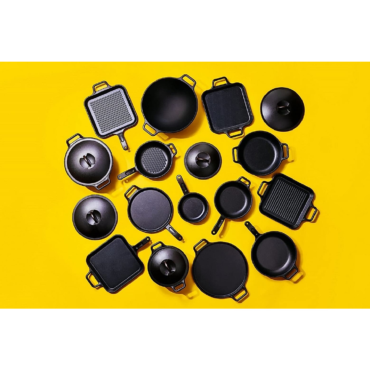 Lodge BOLD 8 Inch Seasoned Cast Iron Skillet, Design-Forward Cookware,Black