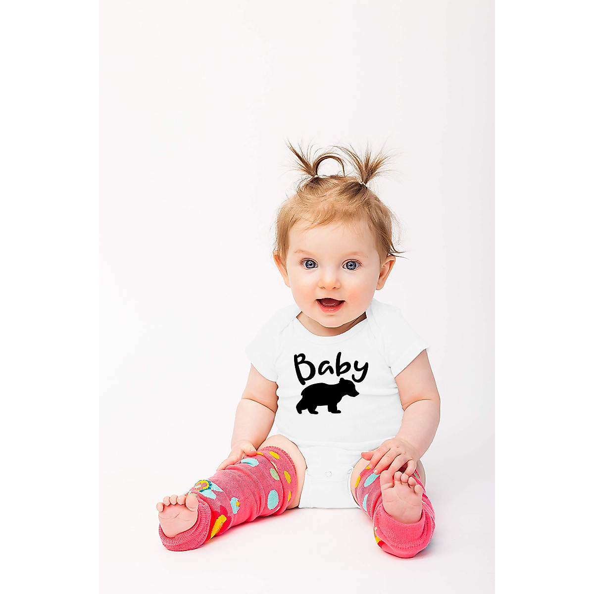 Baby Bear - Funny Baby Essentials Bodysuit - Newborn Girl Clothes Baby Boy Romper Infant Outfits (Newborn, White)