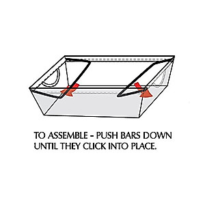 DII Collapsible Polyester Storage Bin, Trapezoid Lattice, Nautical Blue, Medium