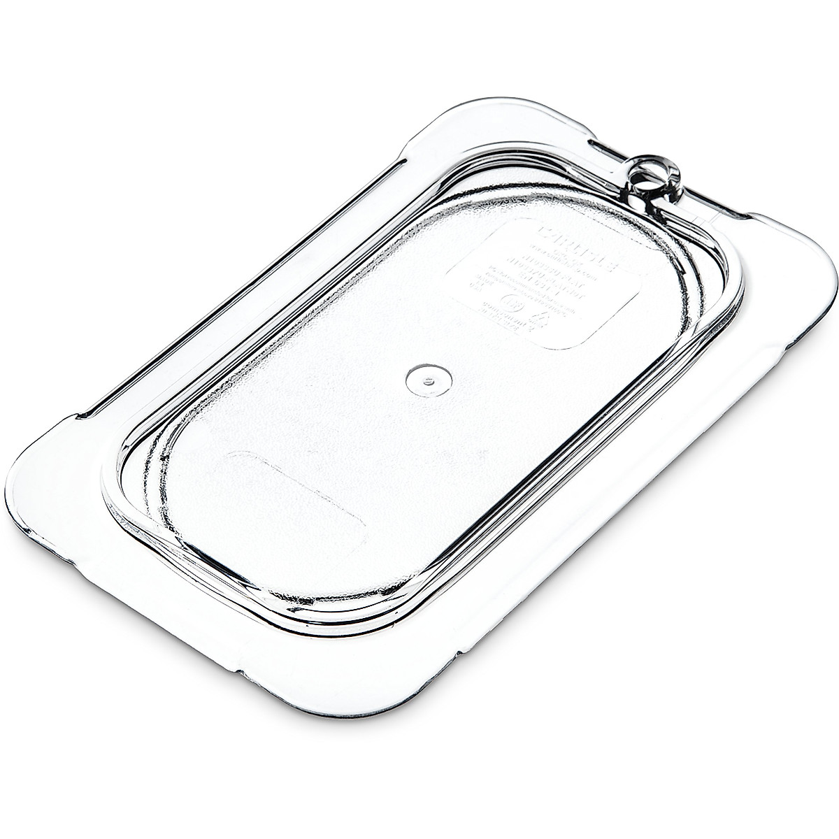 Carlisle FoodService Products 10336U07 StorPlus Ninth Size Polycarbonate Universal Flat Surface Food Pan Lid, Clear (Pack of 6)