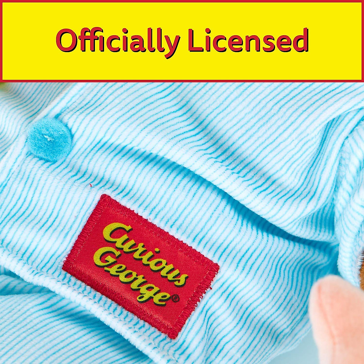 KIDS PREFERRED Curious George Monkey Plush - George in Pajamas 12" Stuffed Animal (91719)