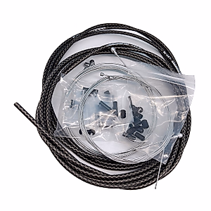 Akantor Jagwire Braided Mountain/Road DIY Kit - Complete Brake & Shifter Cable and Housing Kit BK