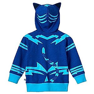 PJMASKS Little Boys' Toddler Catboy Hoodie, Blue, 3T